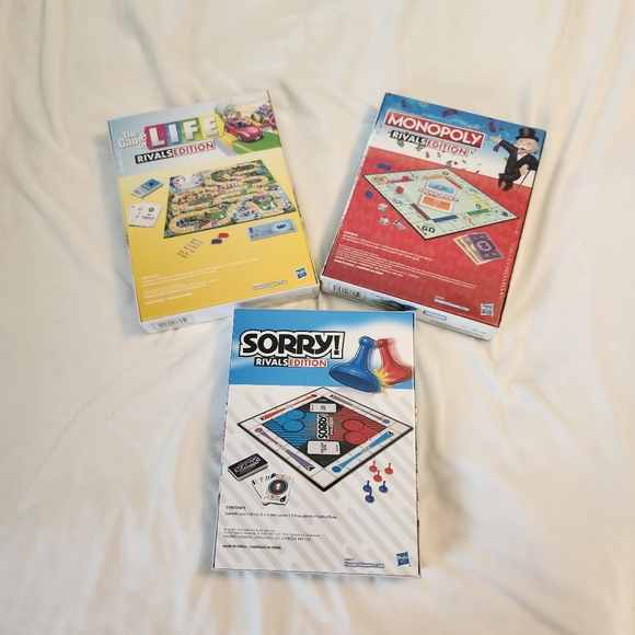 Hasbro | Games | Rivals Edition Game Bundle Monopoly Game Of Life Sorry ...
